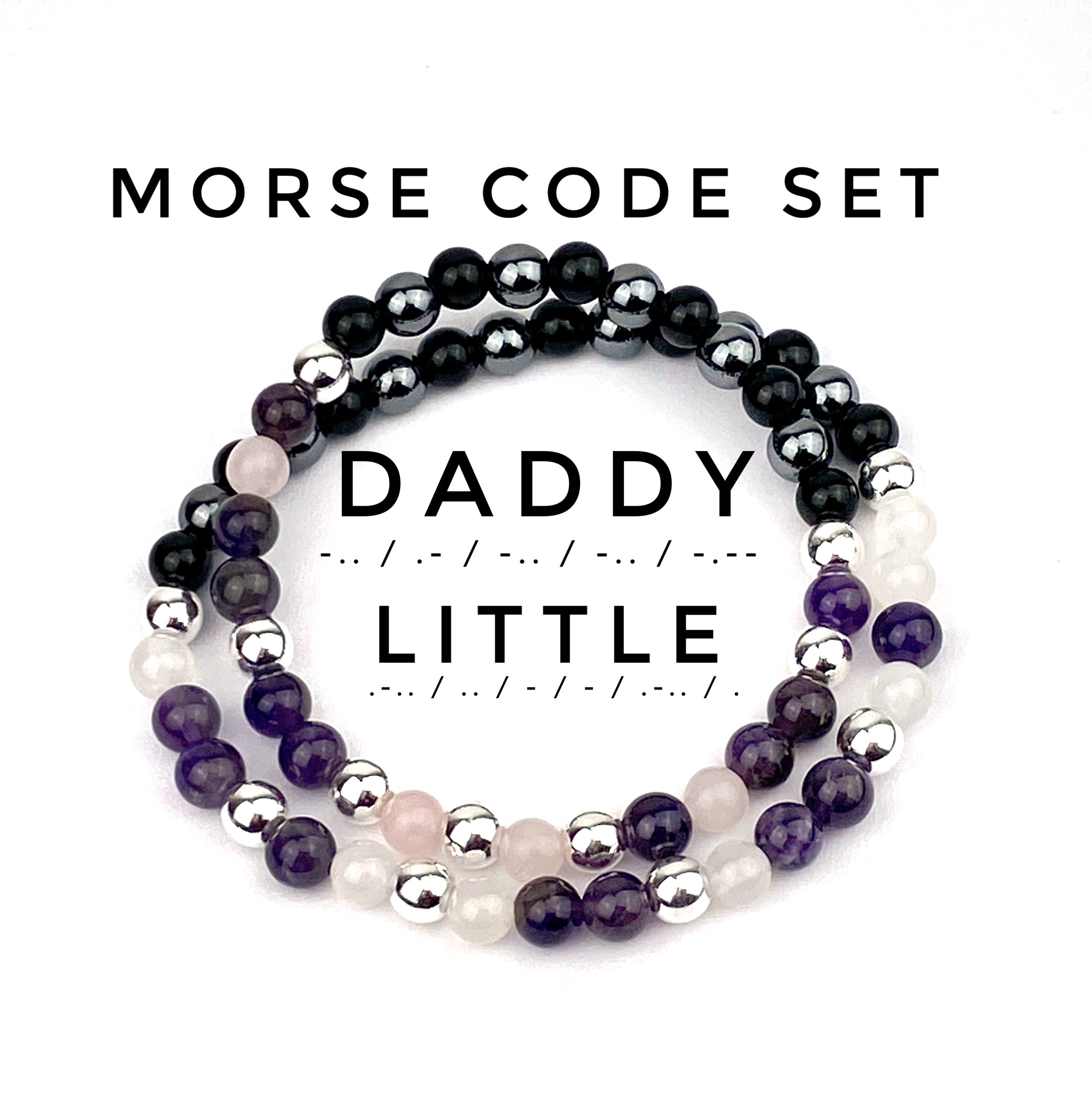 Morse Code Daddy, Master, Little, Owned – Captive Collars