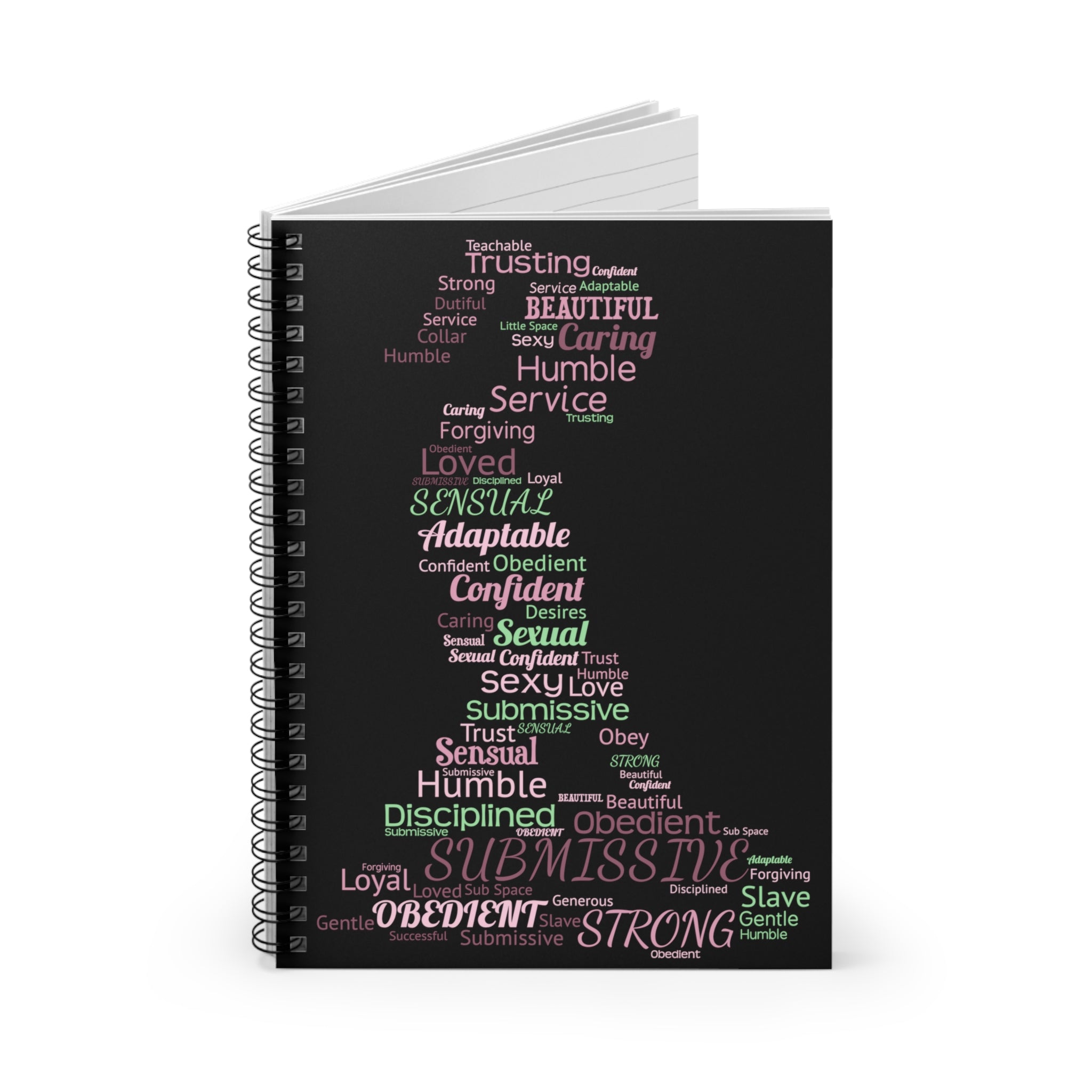 Sub Word Art Spiral Notebook – Captive Collars