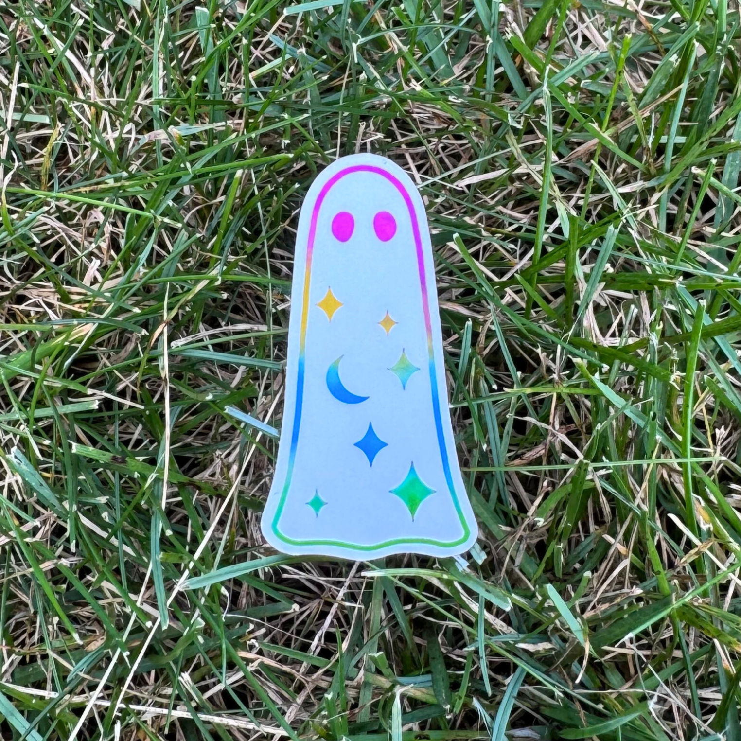 Rainbow Ghost Stickers – Captive Collars