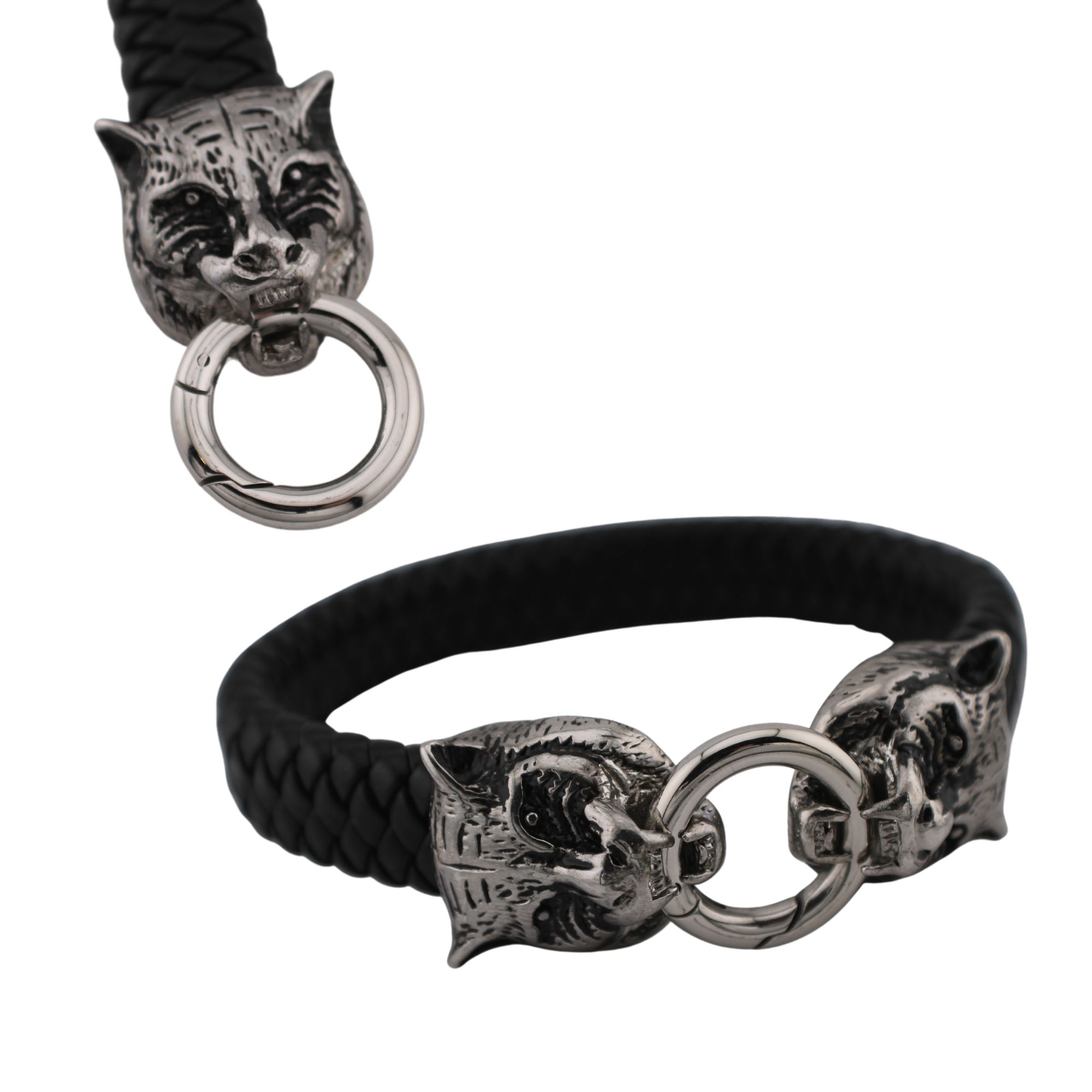 Leather Tiger Bracelet – Captive Collars