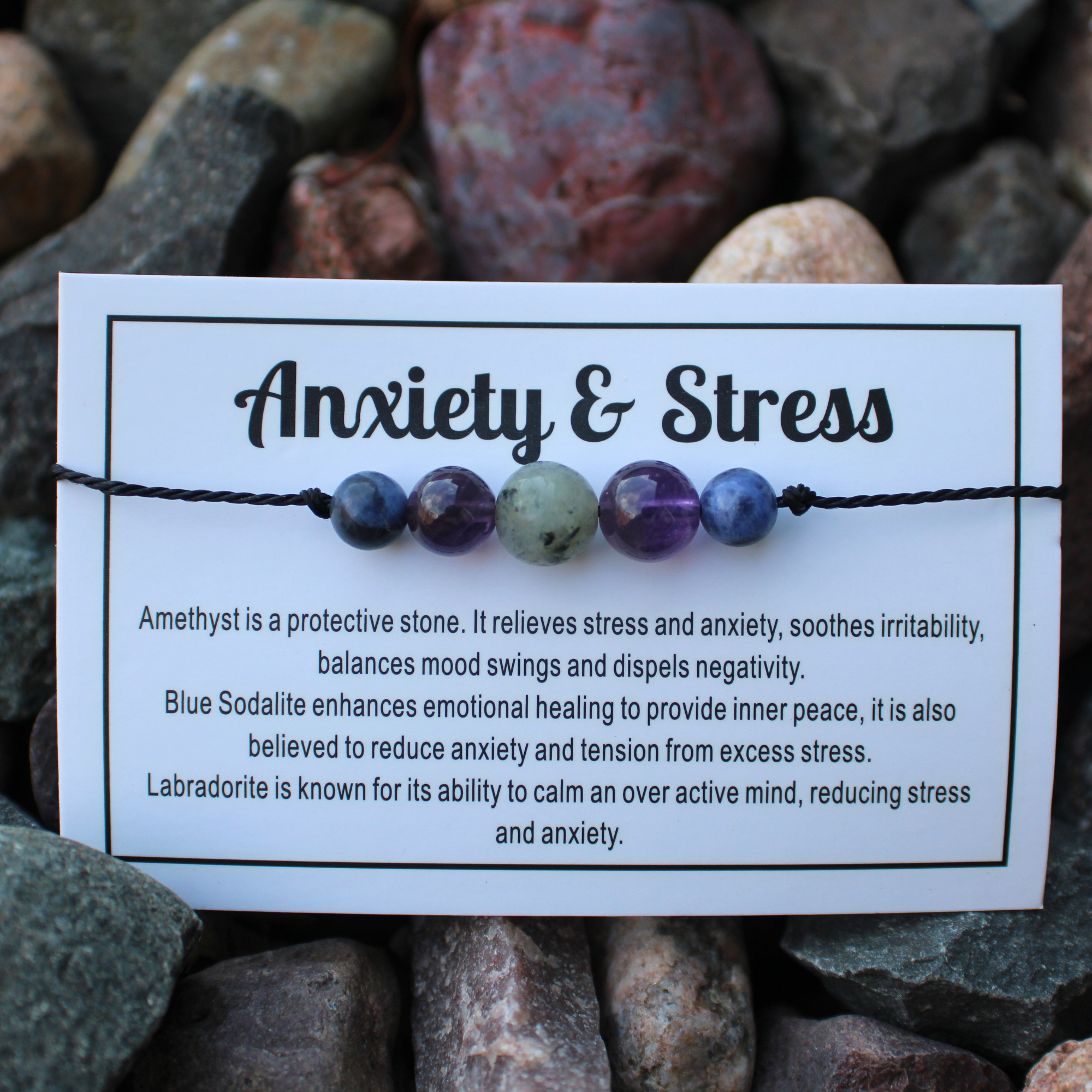 Energy Bracelets Made of Natural Stones - Choose from Calm, Anxiety ...