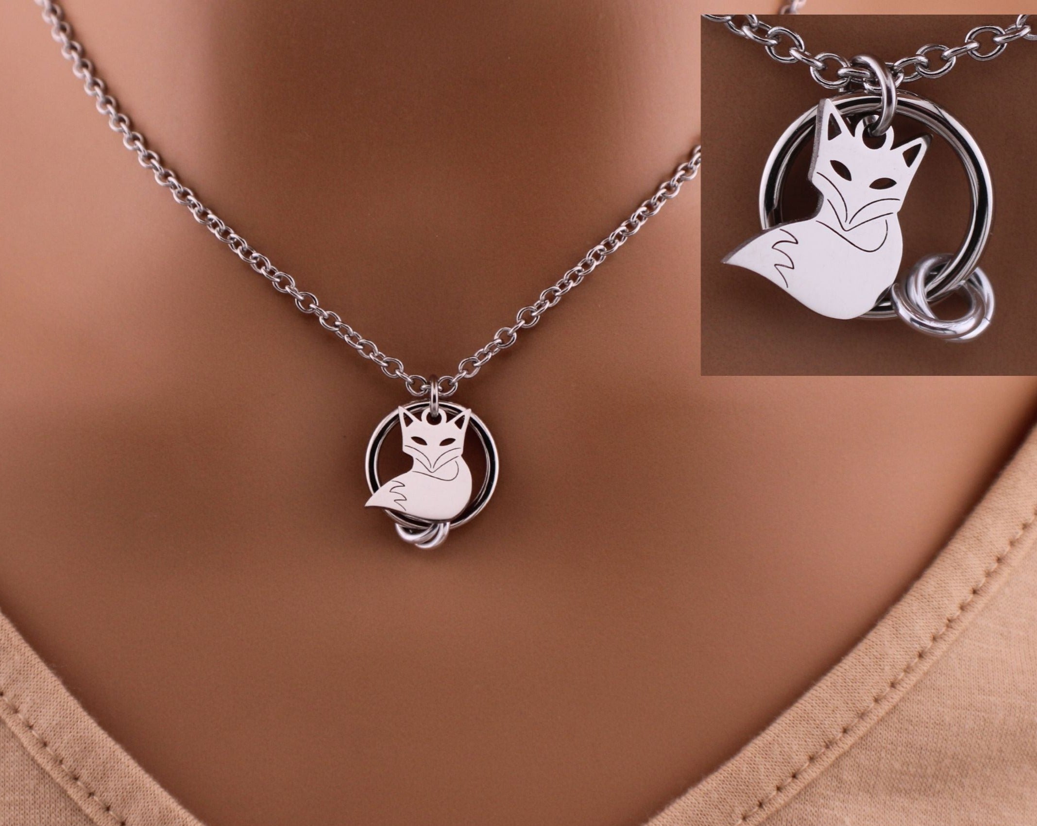 Fidget Fox Necklace, BDSM Jewelry – Captive Collars