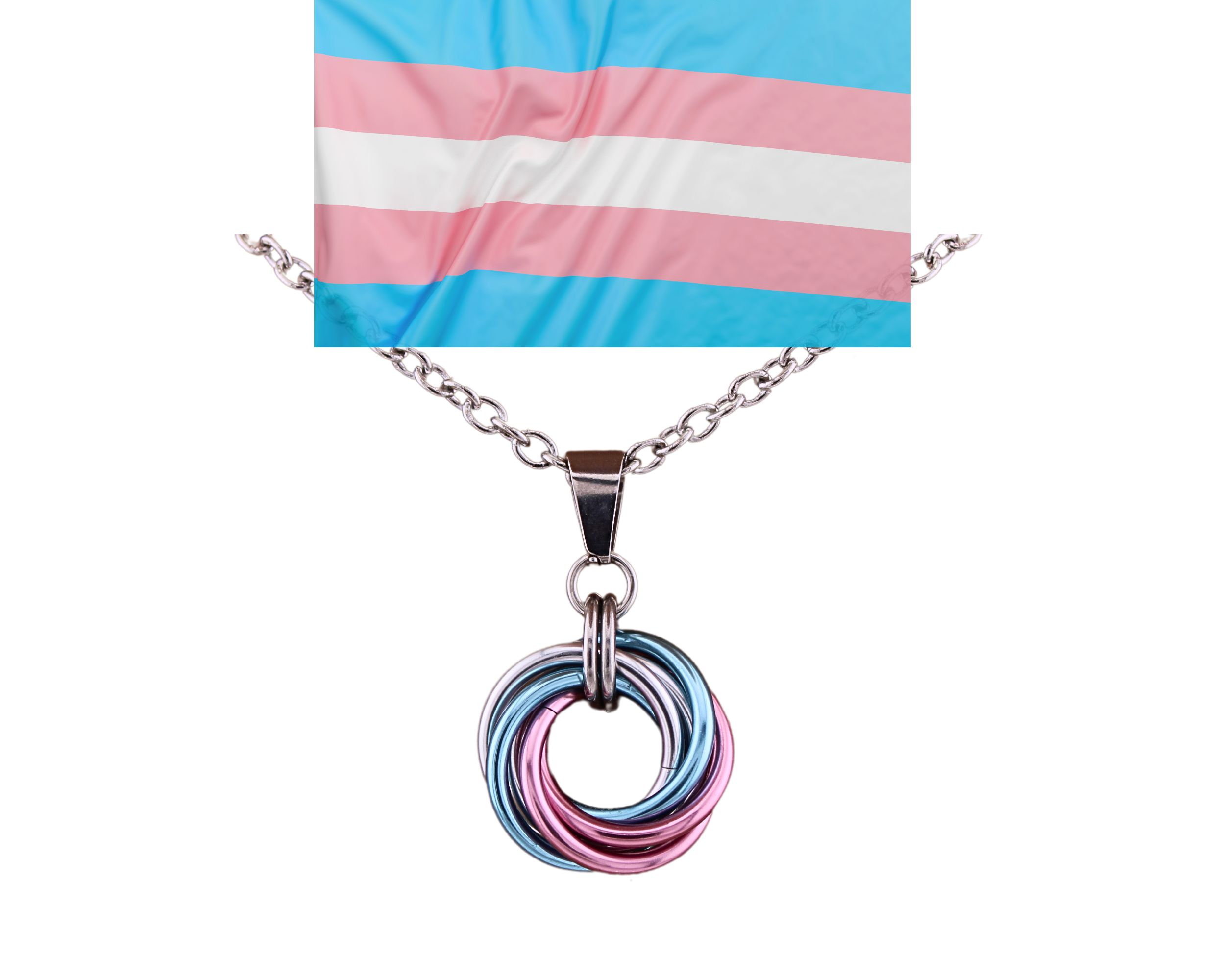 Transgender O Ring Necklace - LGBTQ Pride Jewelry, LGBTQ Pride Gift ...